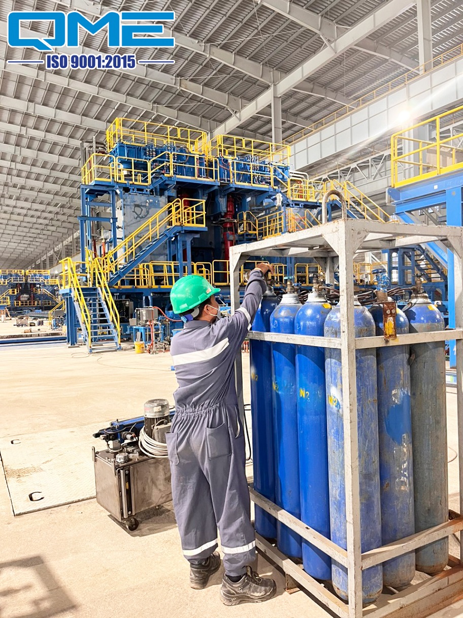 Dịch vụ Nạp khí nitơ cho bình tích áp tại nhà máy